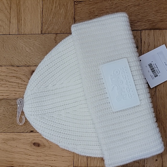Coach | Accessories | Newcoachclassic Ribbed Tonal Patch Cuff Beanie | Poshmark